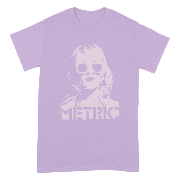 Metric Emily Face Orchid T-Shirt - Metric Online Store